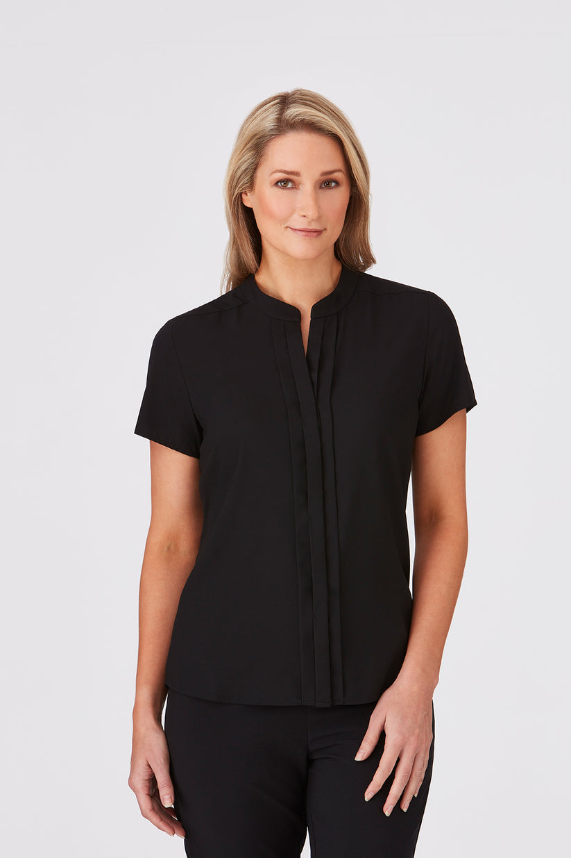 City Collection Envy S/S Pleated Front Shirt - 2288 – Canberra Workwear