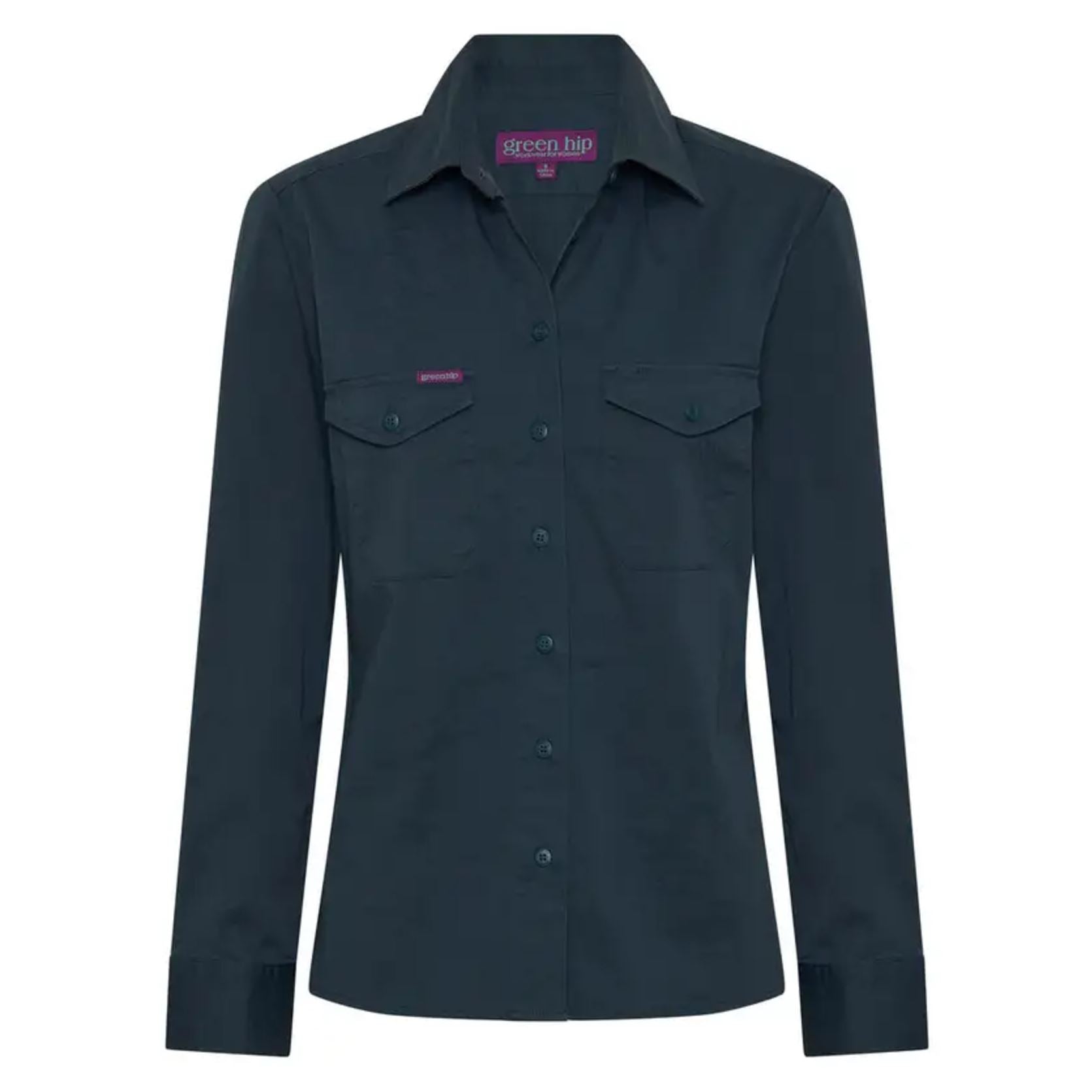 Green Hip Womens Shirt Extended Long Sleeve The Essential SLS-EXT ...