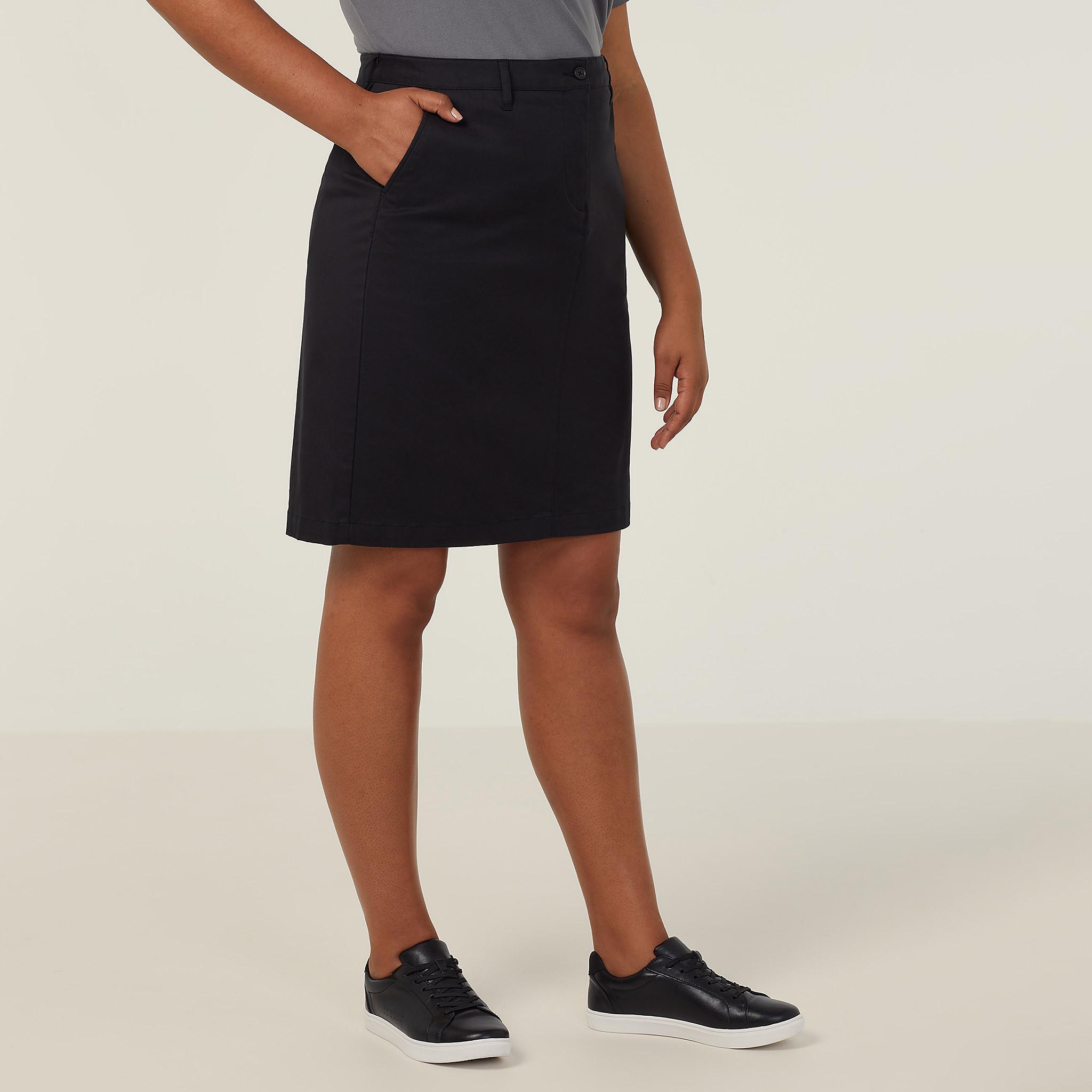 NNT Womens Stretch Cotton Chino Skirt - CAT2RL – Canberra Workwear